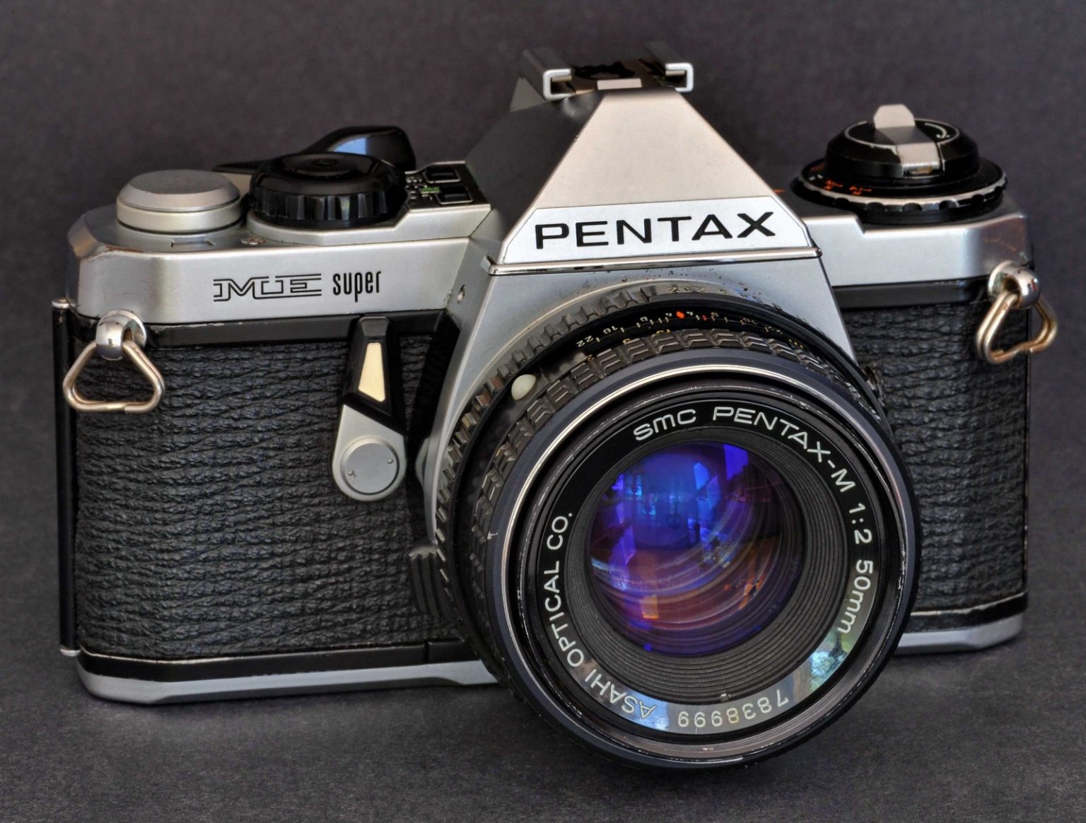 Pentax ME Super 35mm Film SLR Camera with SMC Pentax 50mm f/2.0 Lens ...